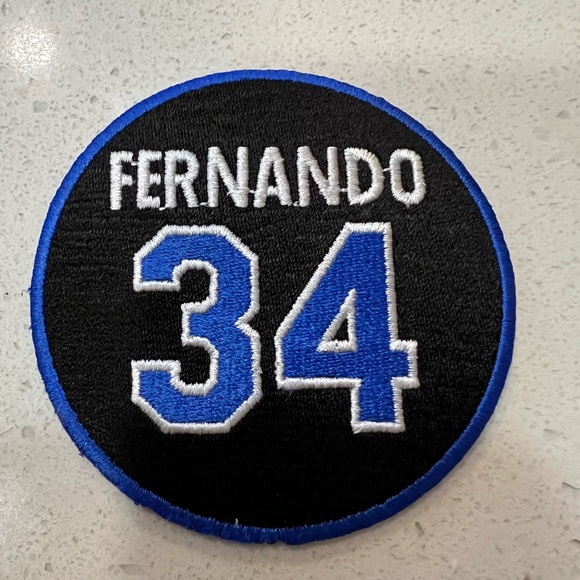 Other | Fernando Valenzuela 34 Legend 3x3 Circle Embroidered Patch ...